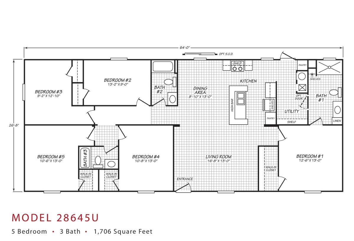 Sandalwood XL 28645U Fab Five by Cavco Lafayette
