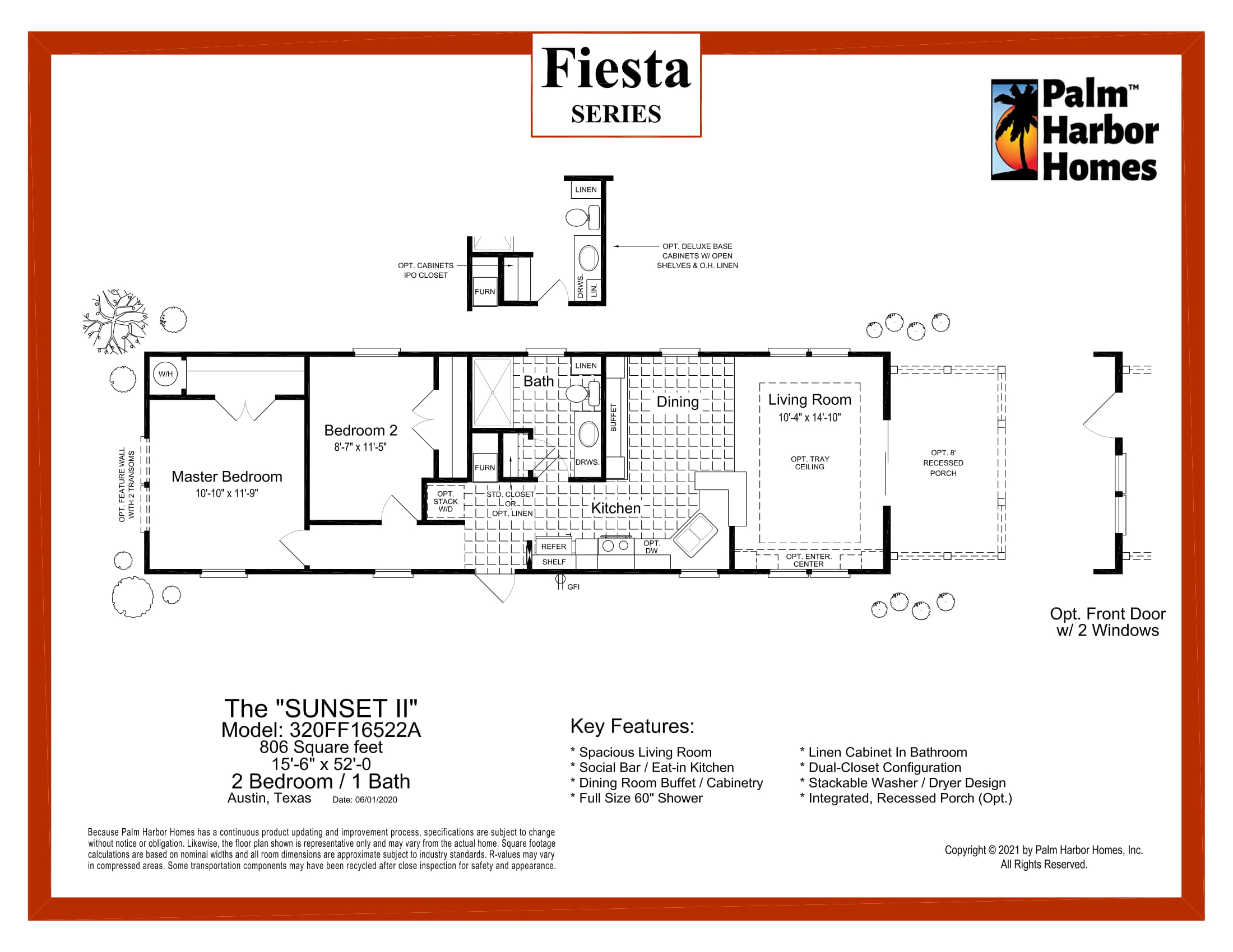 Fiesta The Sunset Cottage II 320FF16522A by Palm Harbor Homes ...