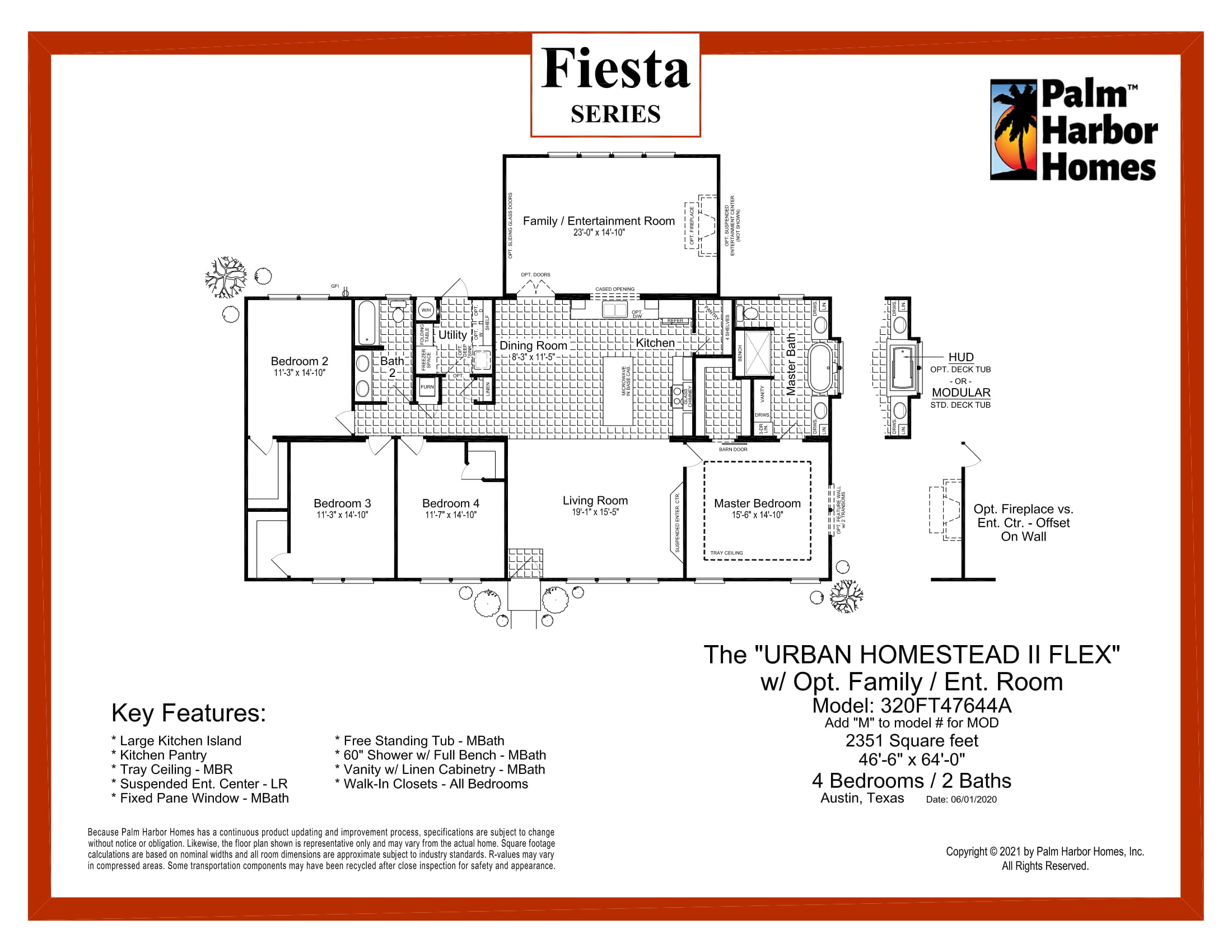 Fiesta The Urban Homestead II Flex 320FT47644A by Palm Harbor Homes ...