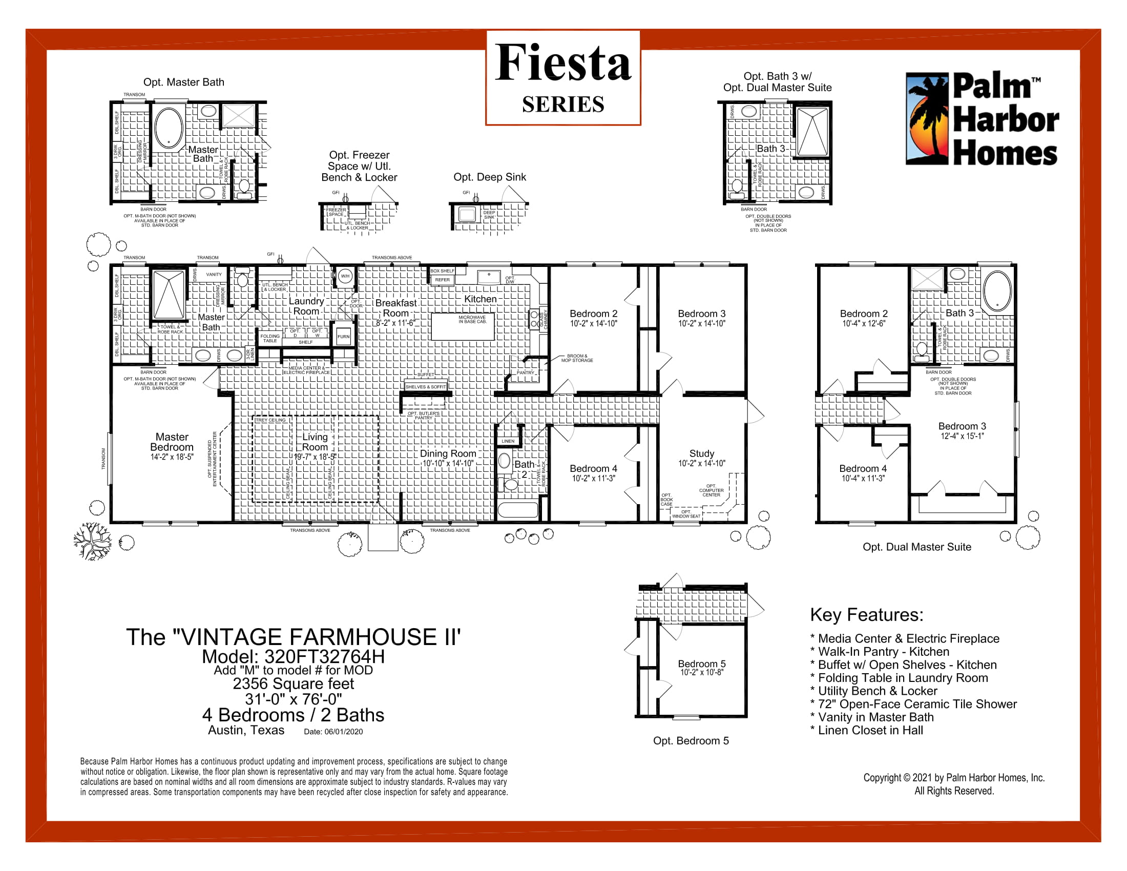 Fiesta / The Vintage Farmhouse II 320FT32764H by - ManufacturedHomes.com