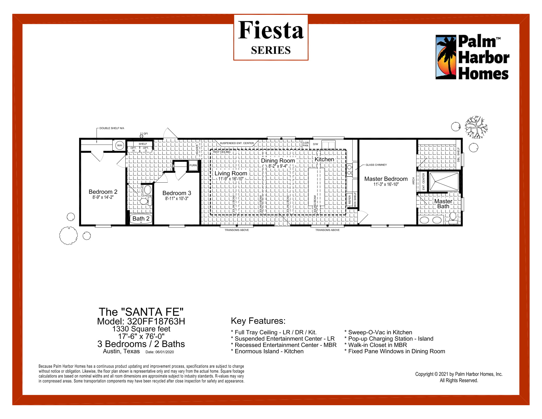 Fiesta The Santa Fe 320FF18763H from Palm Harbor Village of Cleveland ...