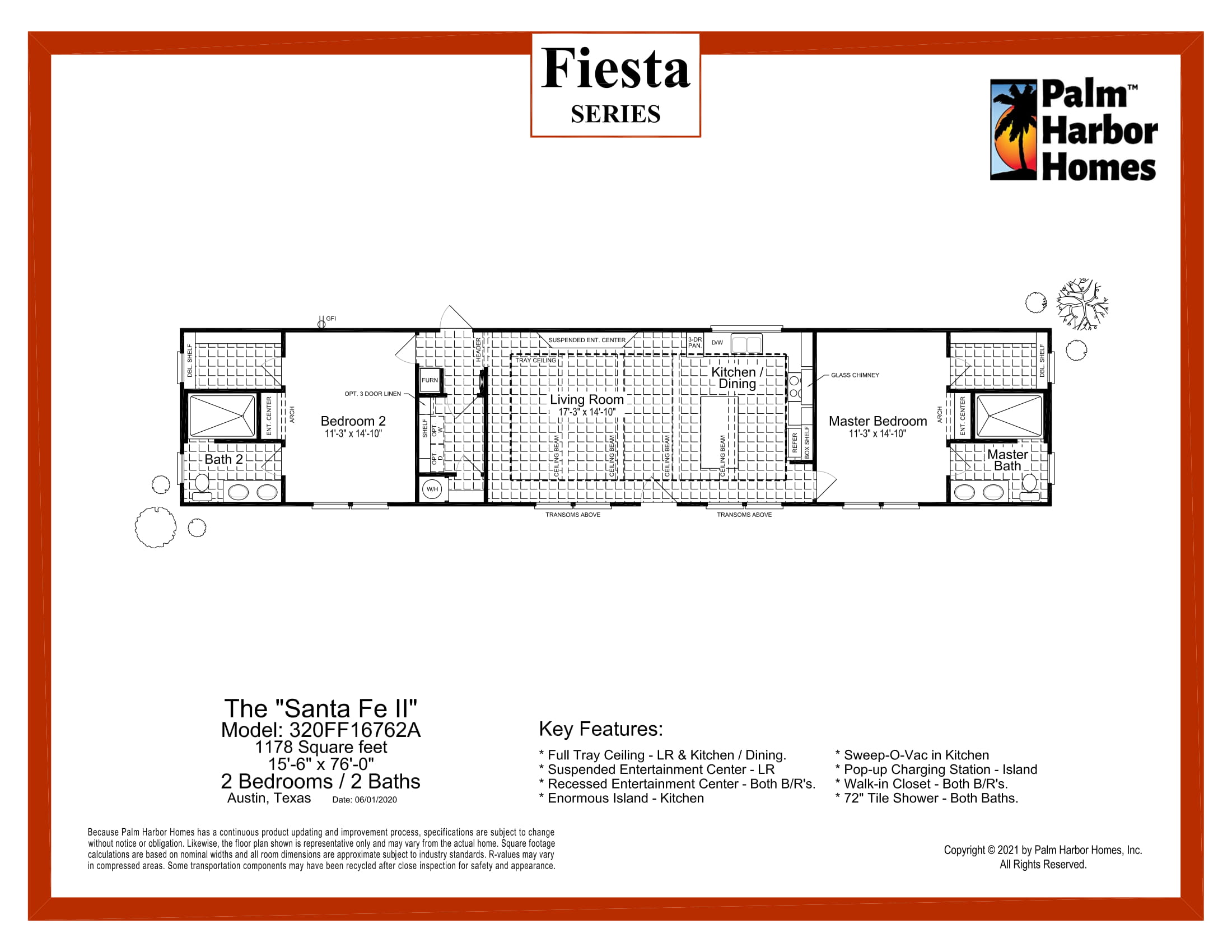 Fiesta / The Santa Fe II 320FF16762A by Palm Harbor Village of Mesquite ...