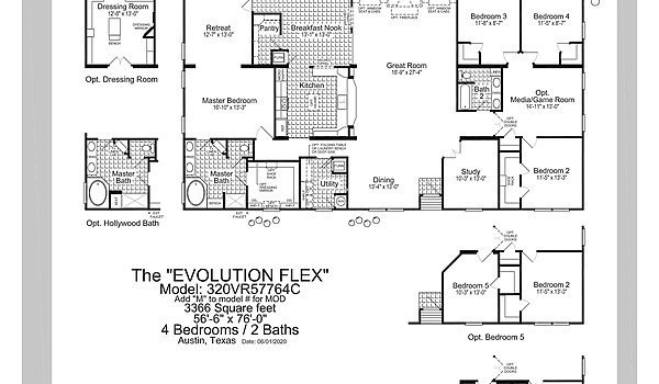 Vista Ridge The Evolution Flex 320VR57764C by Palm Harbor Homes - Palm ...