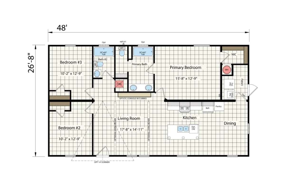 Redman Doublewides RM2848B-2848H32170 by Champion Homes Champion Homes ...
