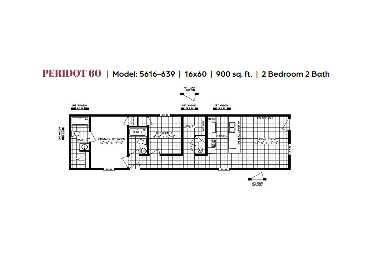 GEM Series Peridot 60 5616-639 from Showcase Homes