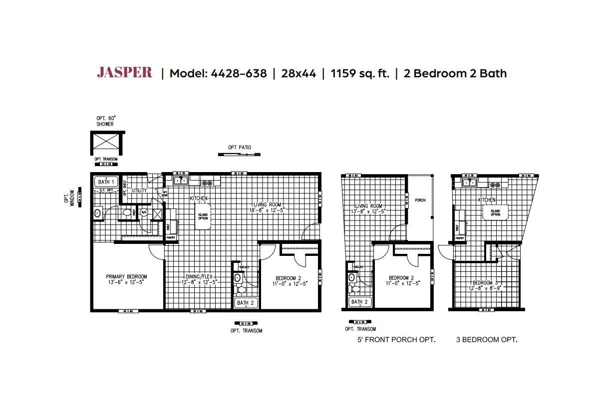 GEM Series / Jasper 4428-638 by Meadows Homes - ManufacturedHomes.com