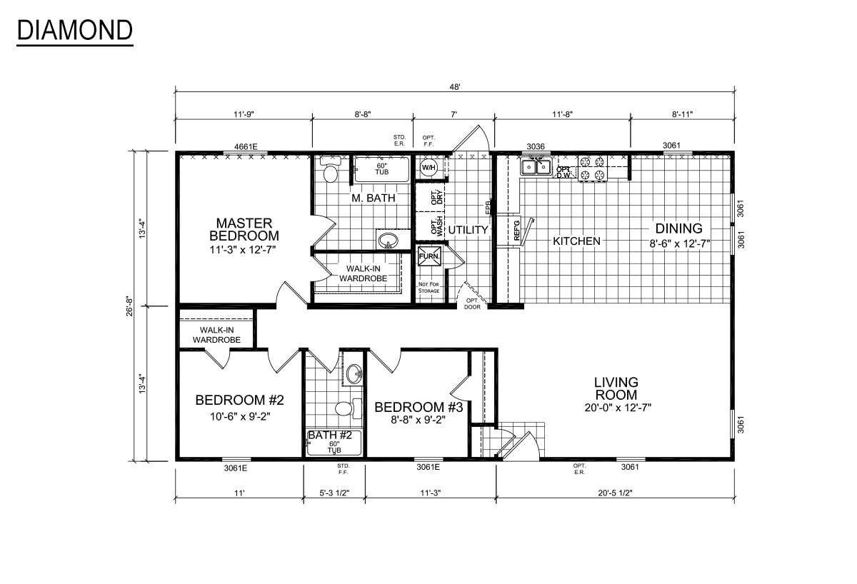 Diamond Sectional / The Lancaster 2852-209 by - ManufacturedHomes.com