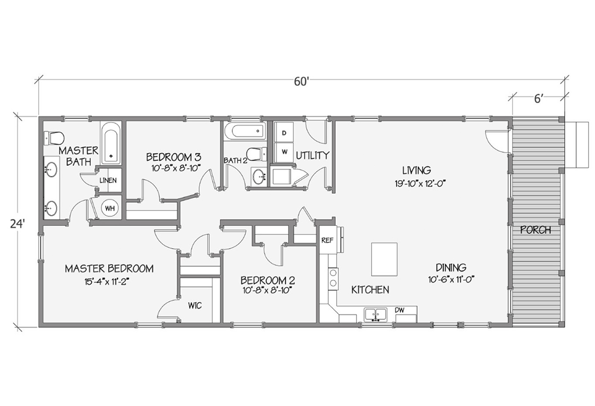 Prefab Cottage Series Prairie 8031-64-3-26 from Titan Factory Direct ...