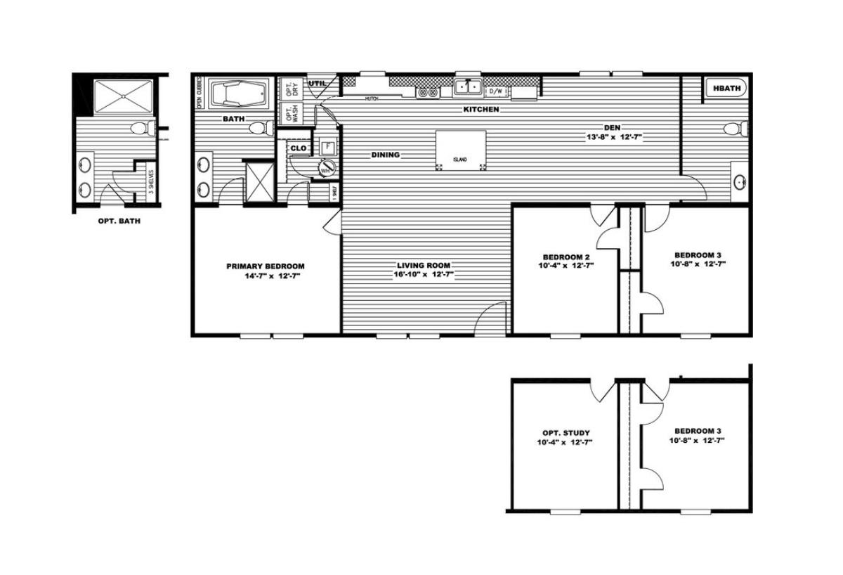 Ultra Excel / Ultra Pro 3 BR 28X56 29UXL28563AH by Clayton Homes of ...