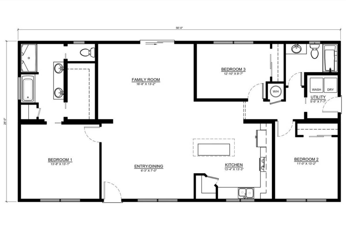 Ranch Willow Lane by Stratford Building Corporation - Modular Direct Homes